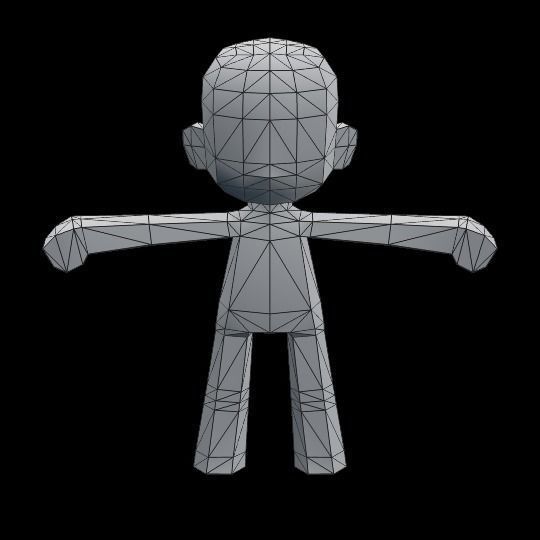 3D model Chibi character template for games VR / AR / low-poly | CGTrader