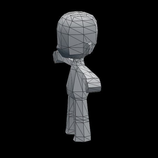 3D model Chibi character template for games VR / AR / low-poly | CGTrader