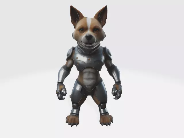 humanoid robotic dog 3D model | CGTrader