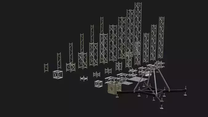 Stage with SMD free 3D model | CGTrader