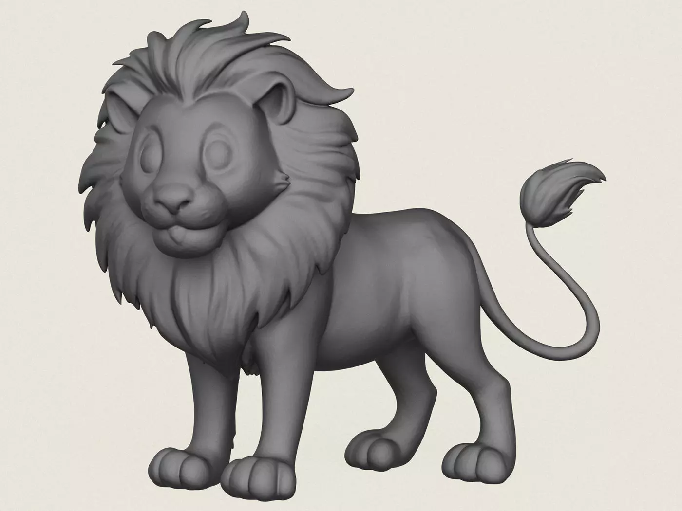 Lion Toy 3D model 3D printable | CGTrader