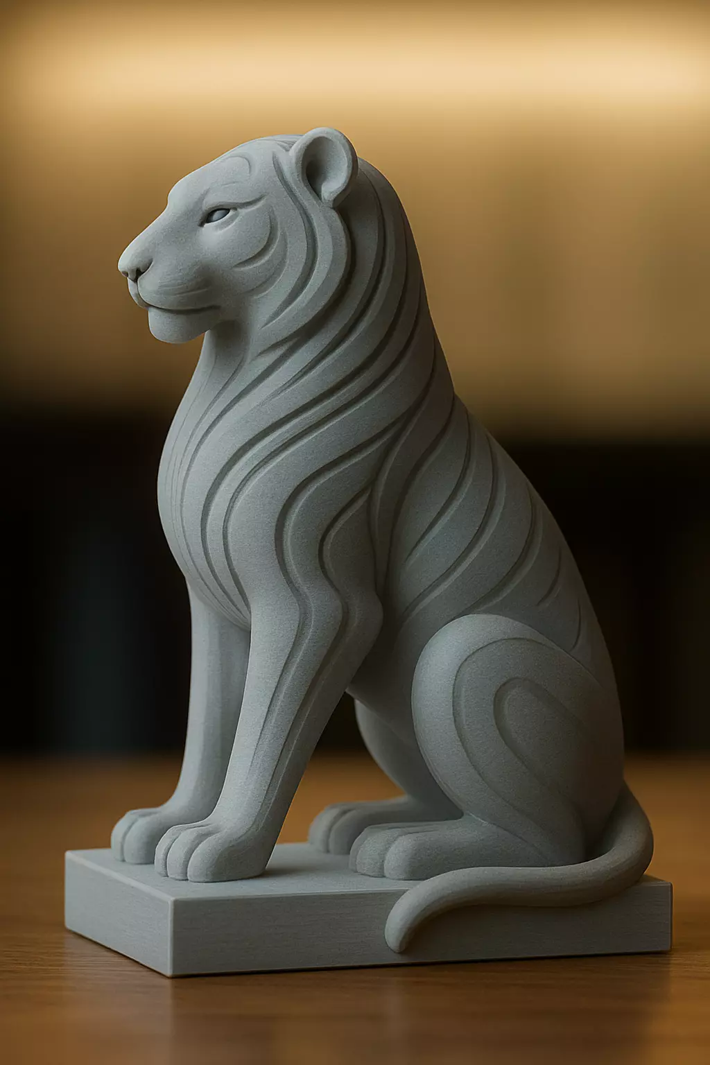 Tiger Statue STL for 3D Printing Decorative Sculpture Home Decor 3D ...