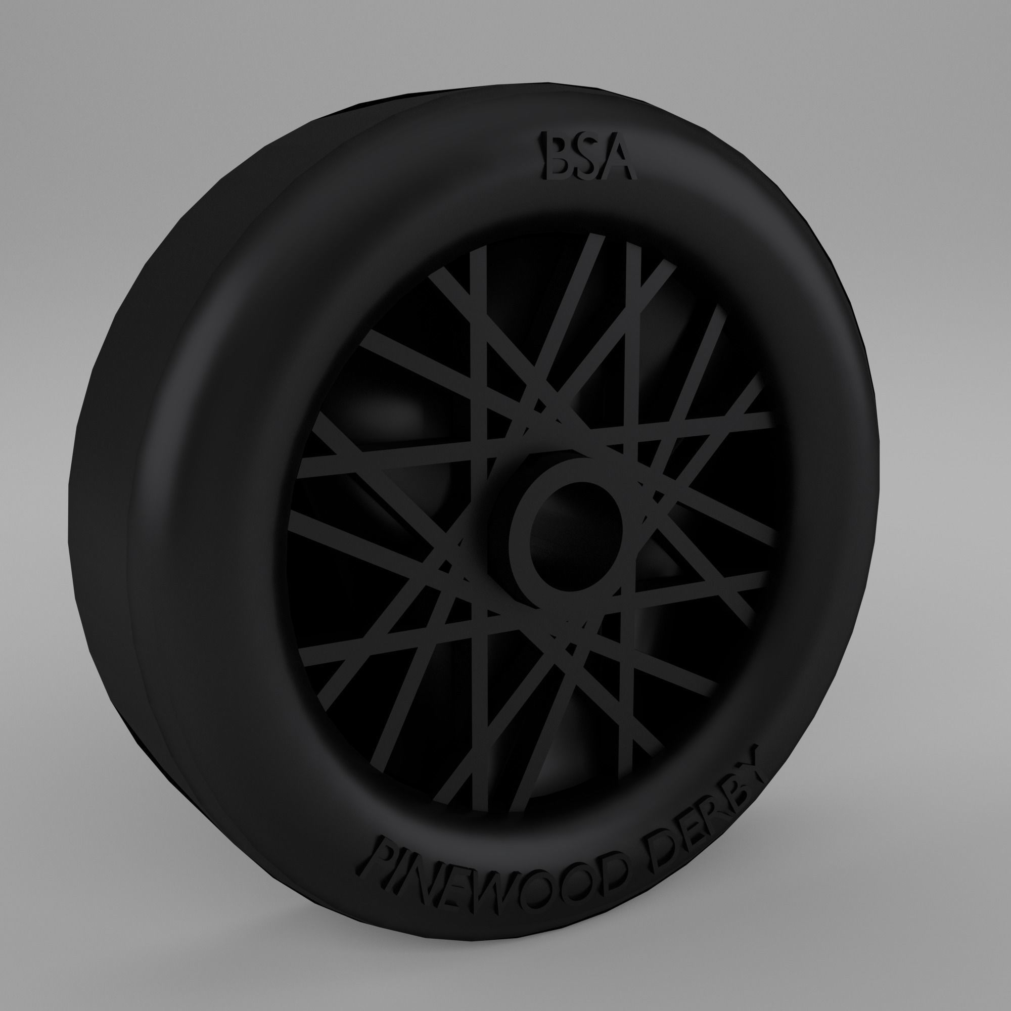 3D model Pinewood Derby Wheel VR / AR / low-poly animated | CGTrader