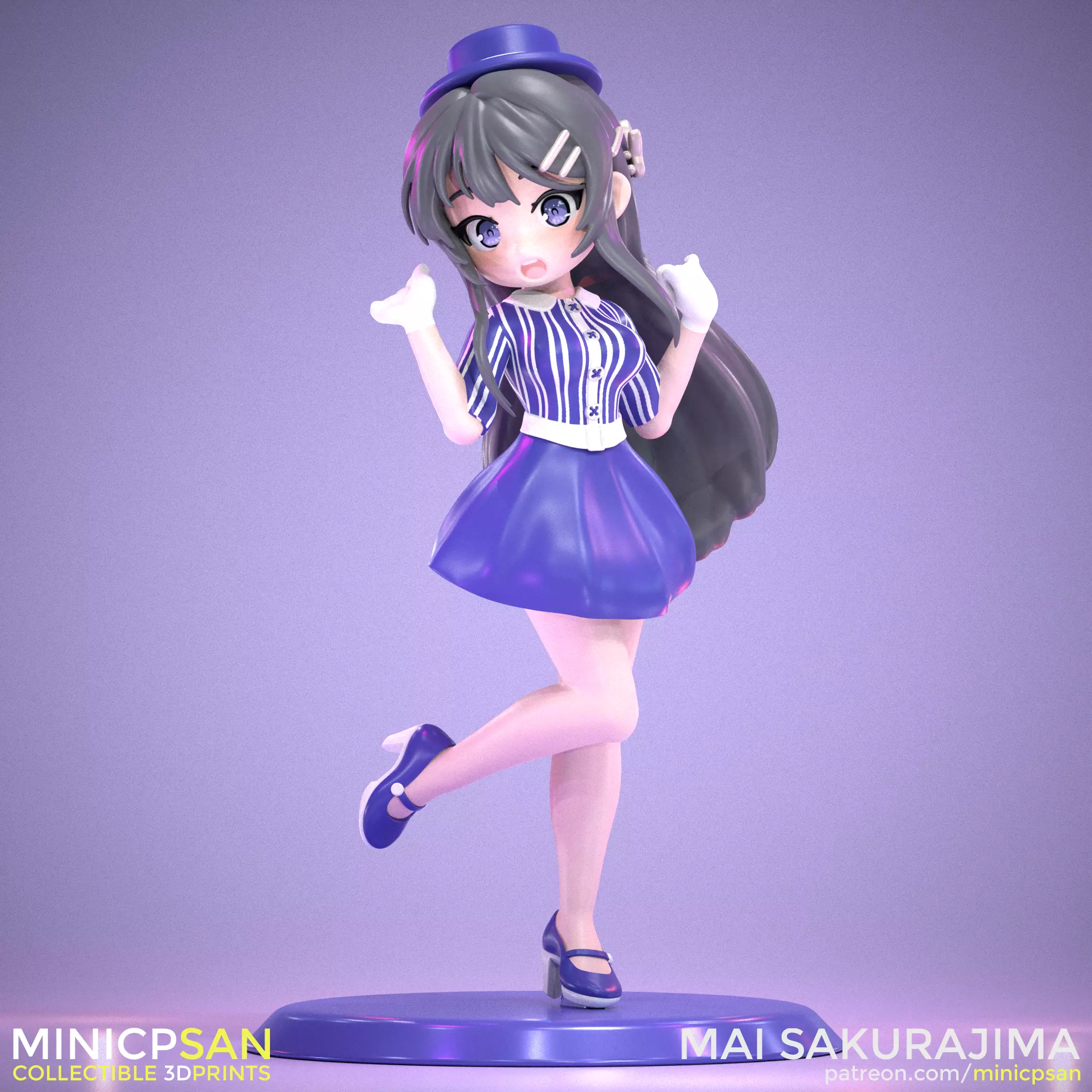 Mai Sakurajima - Cute Parade Day Outfit - Bunny Girl Senpai 3D model 3D ...