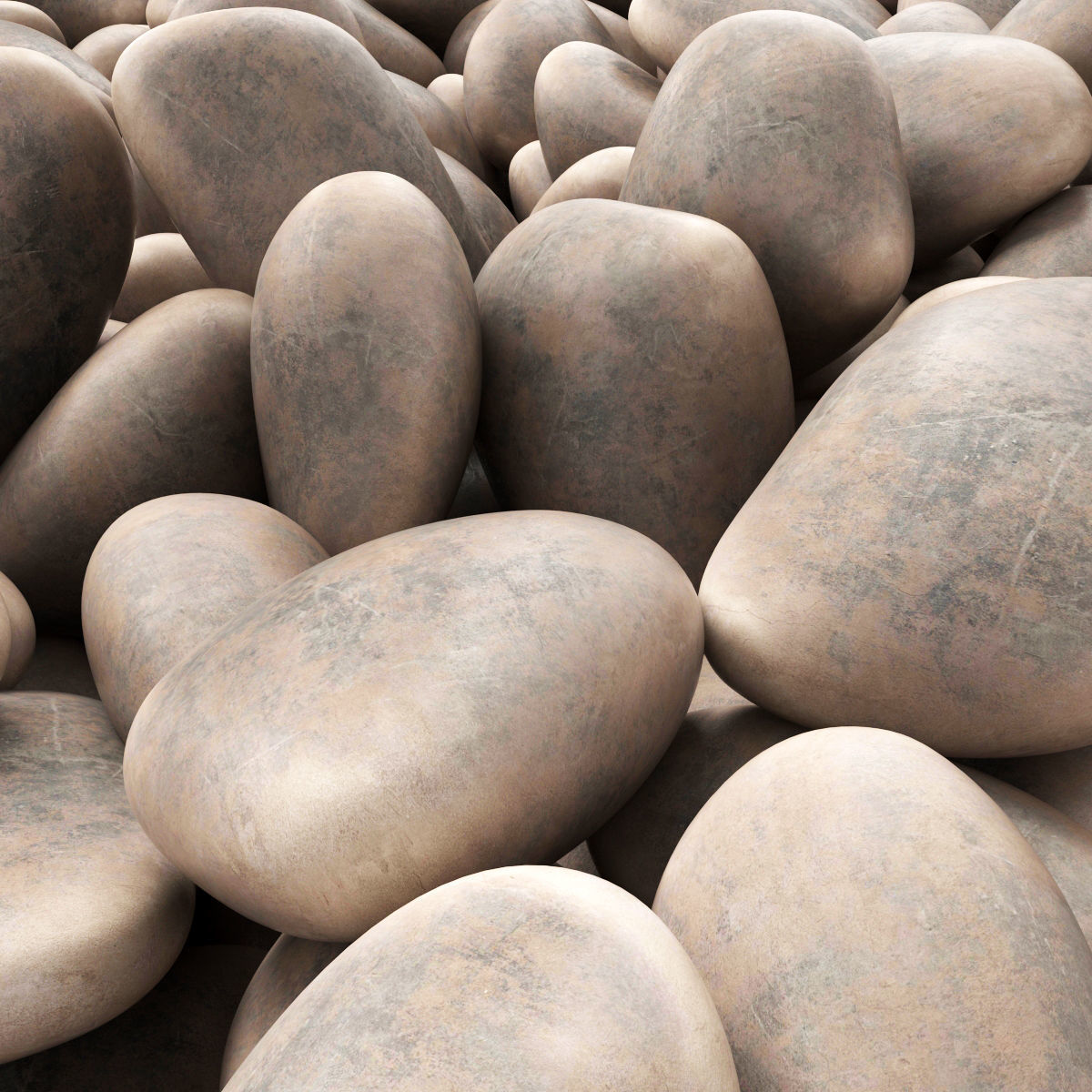 Stone pebbel 3D model | CGTrader