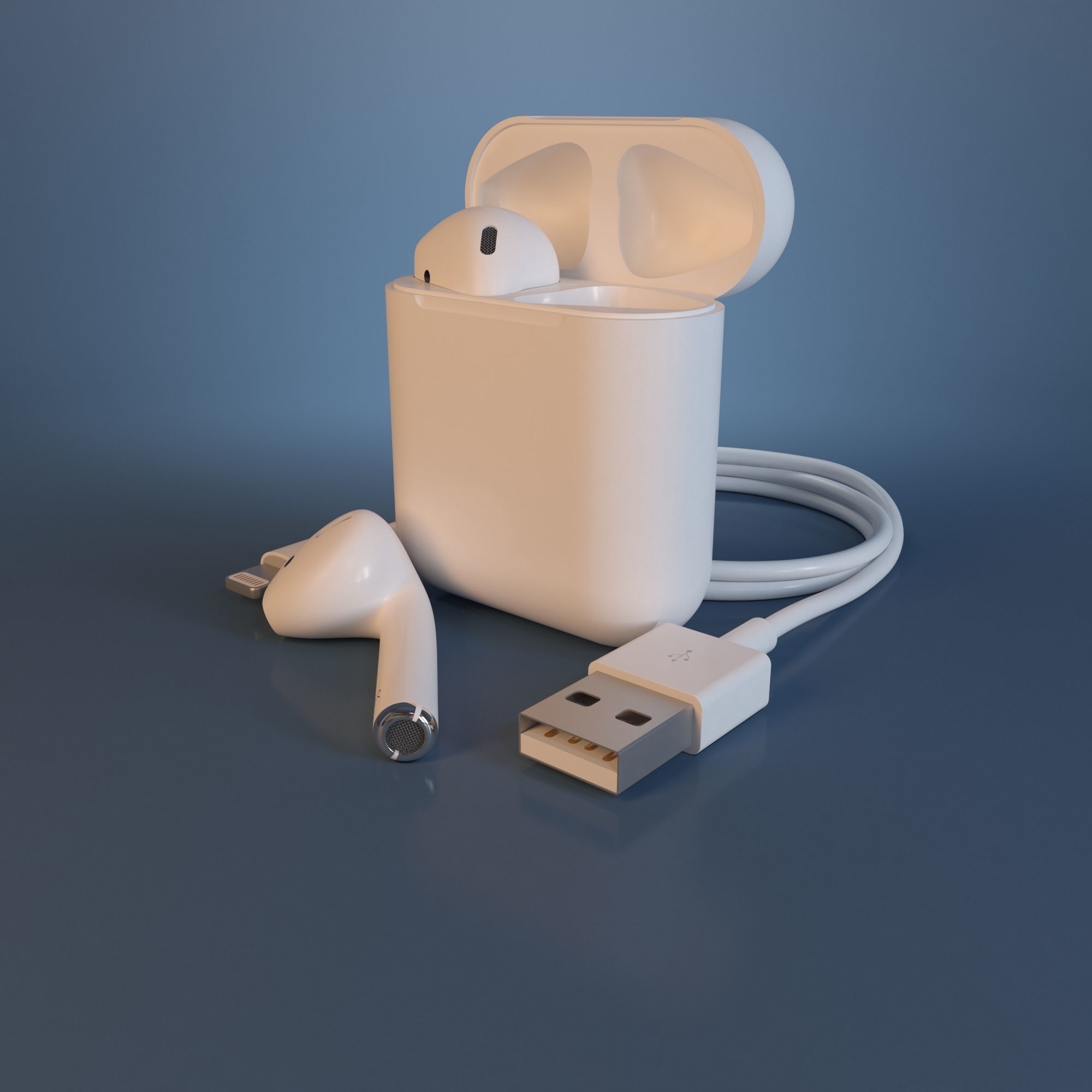 Apple AirPods 3D Print Model 3D model 3D printable | CGTrader