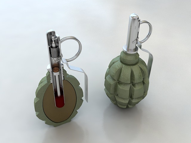 grenade f1 3D model | CGTrader