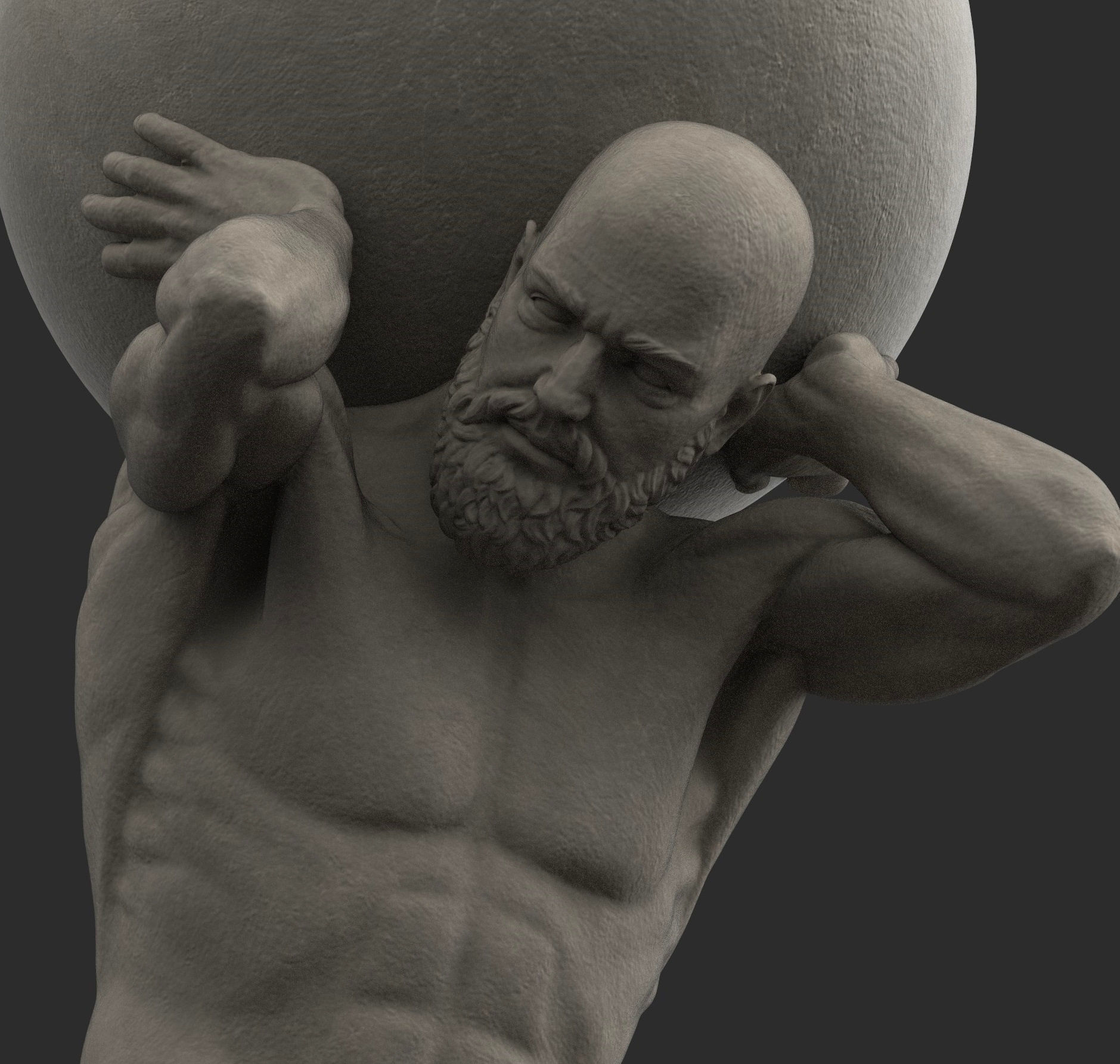 Atlas Statue printable 3D model 3D printable | CGTrader