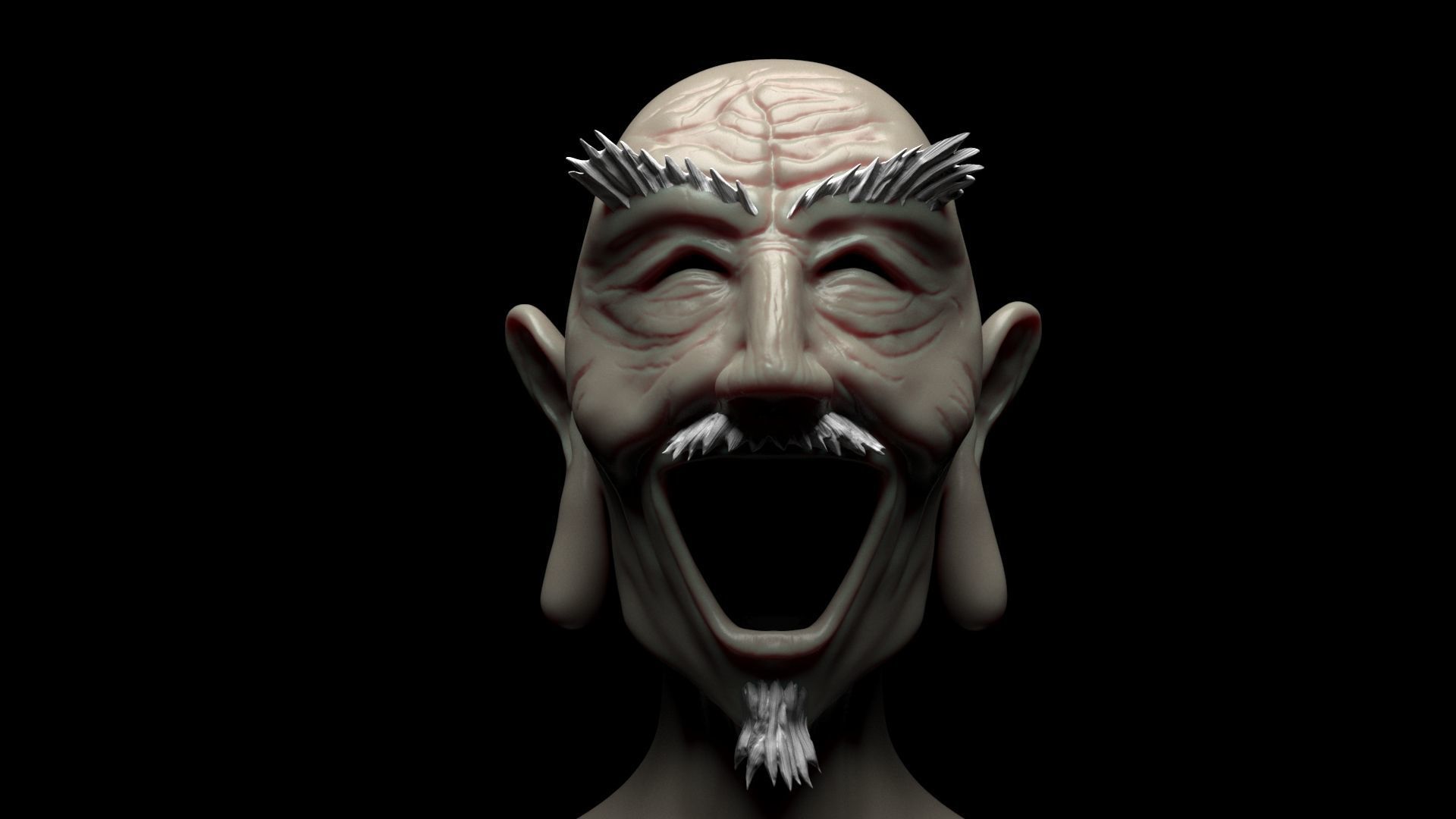 Isaac Netero bust 3D model 3D printable | CGTrader
