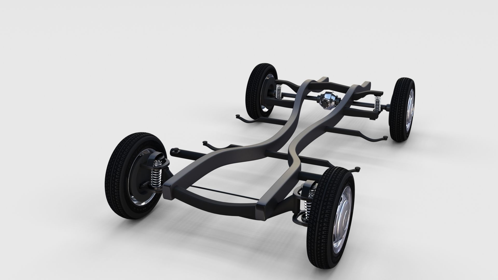 Mercedes Benz 190SL Chassis rev 3D model | CGTrader