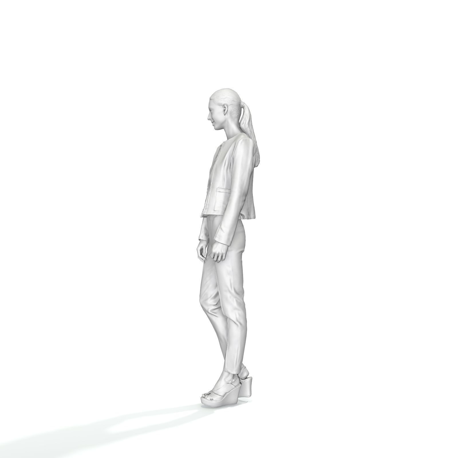 3D model Modern Dressed Standing Woman - CWom0326-HD2-O01P01-S VR / AR ...