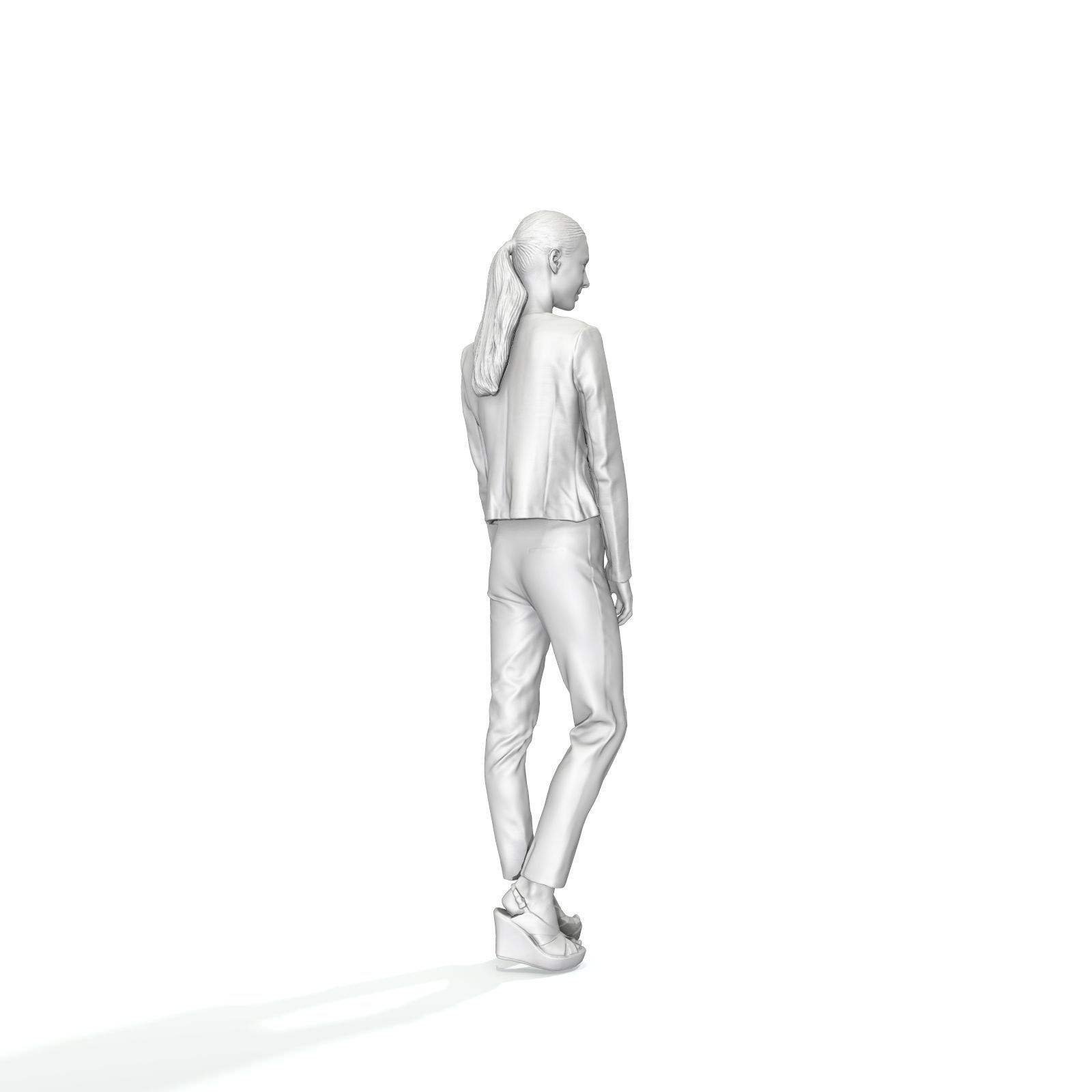 3D model Modern Dressed Standing Woman - CWom0326-HD2-O01P01-S VR / AR ...