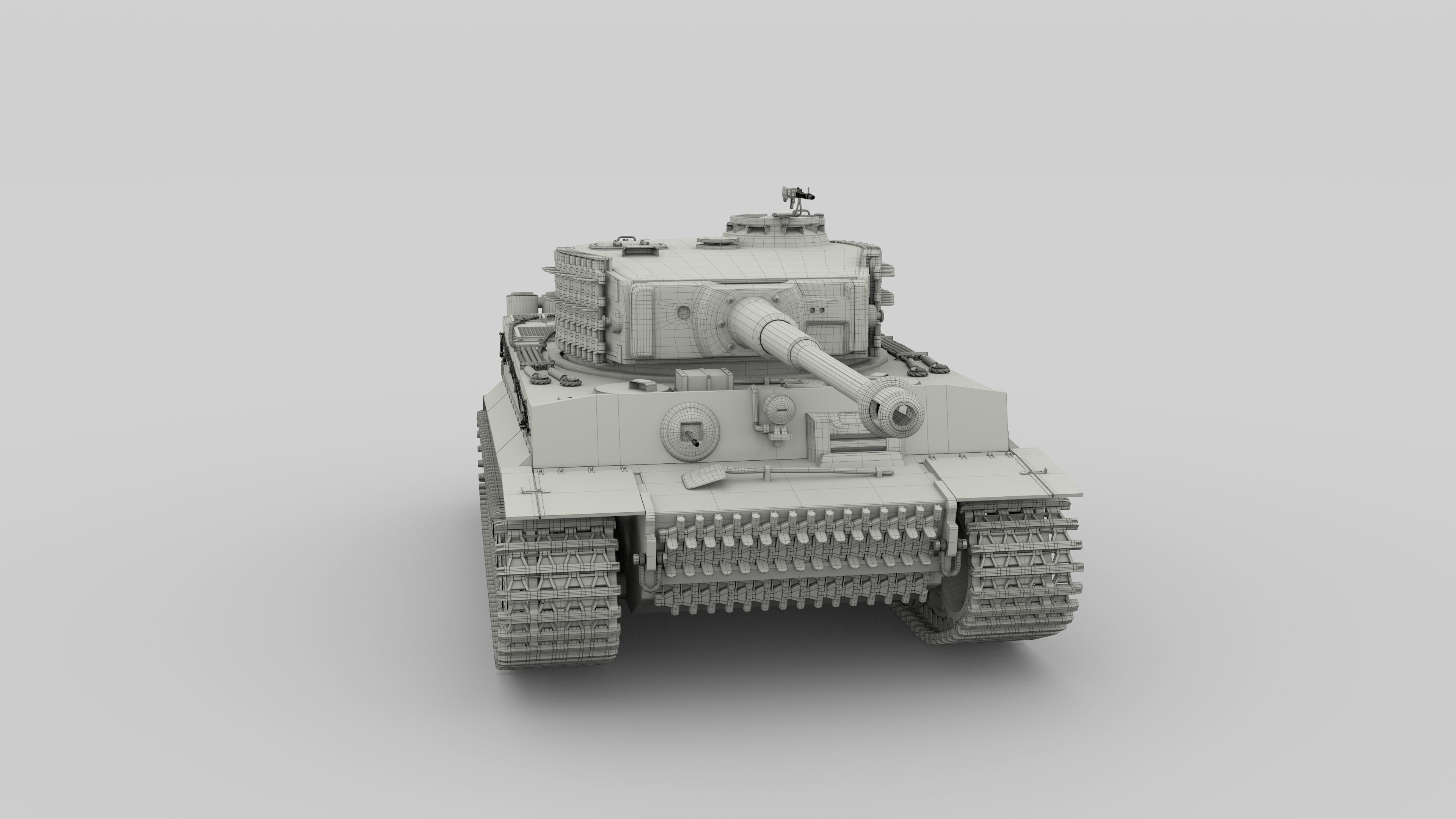 Panzer Tiger Tank Late 1944 v1 3D model | CGTrader