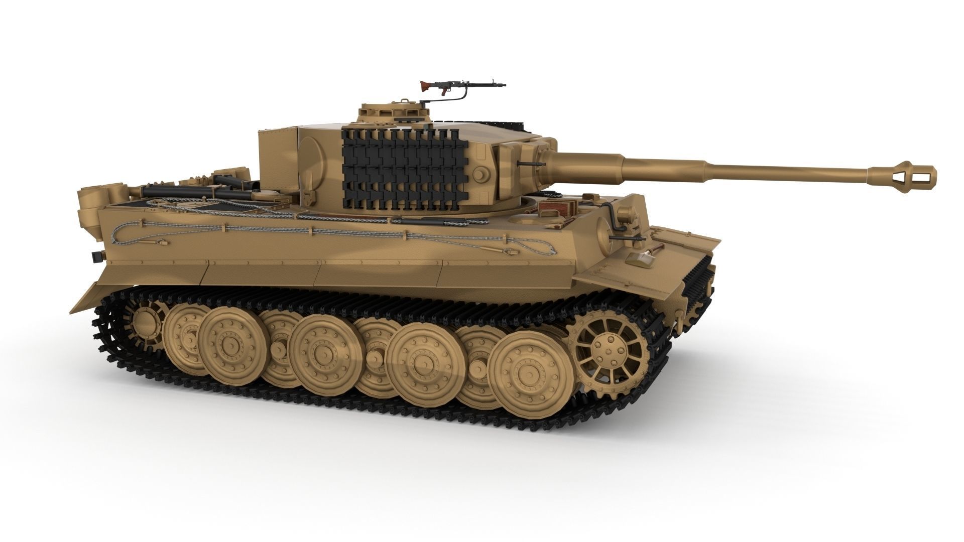 Panzer Tiger Tank Late 1944 v1 3D model | CGTrader