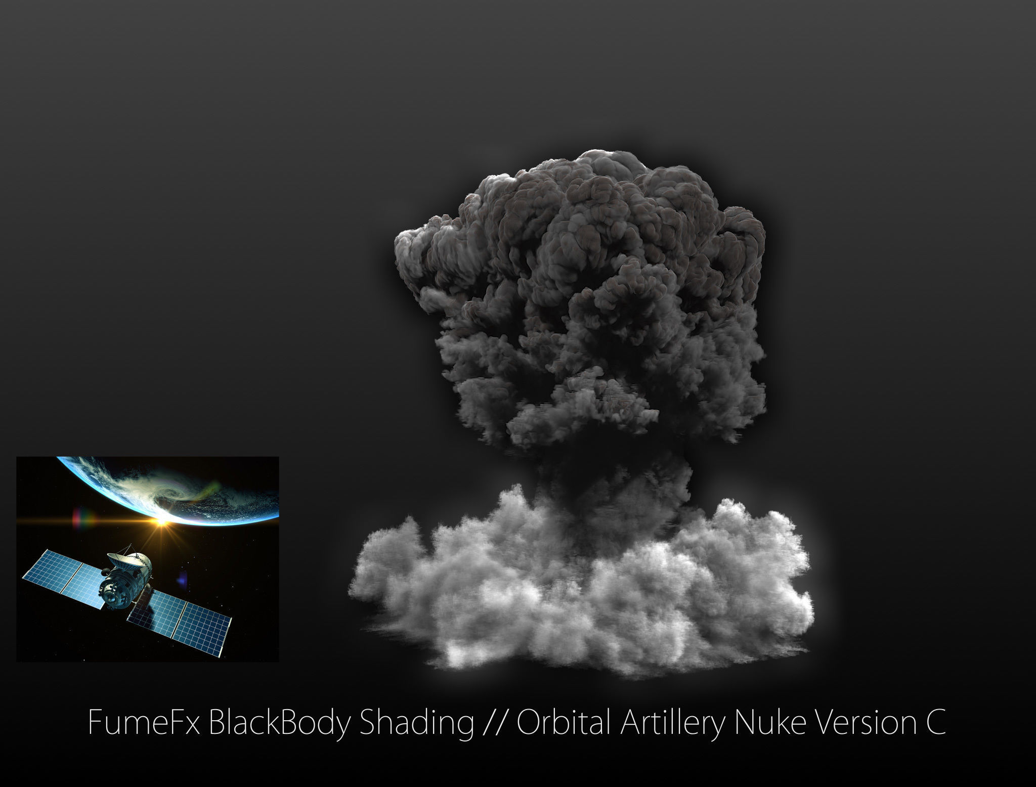 3D model FumeFx Nuclear Explosion Asset VR / AR / low-poly rigged ...