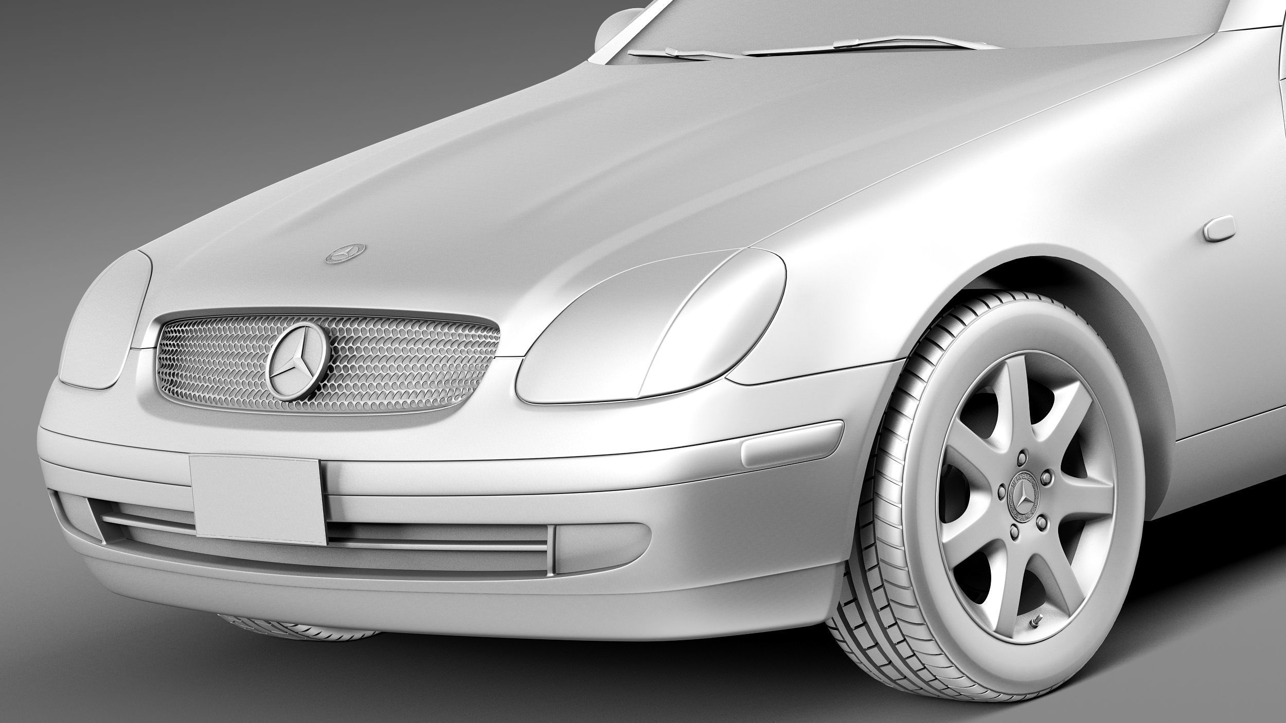 Mercedes-Benz SLK R170 1996-2004 3D model | CGTrader