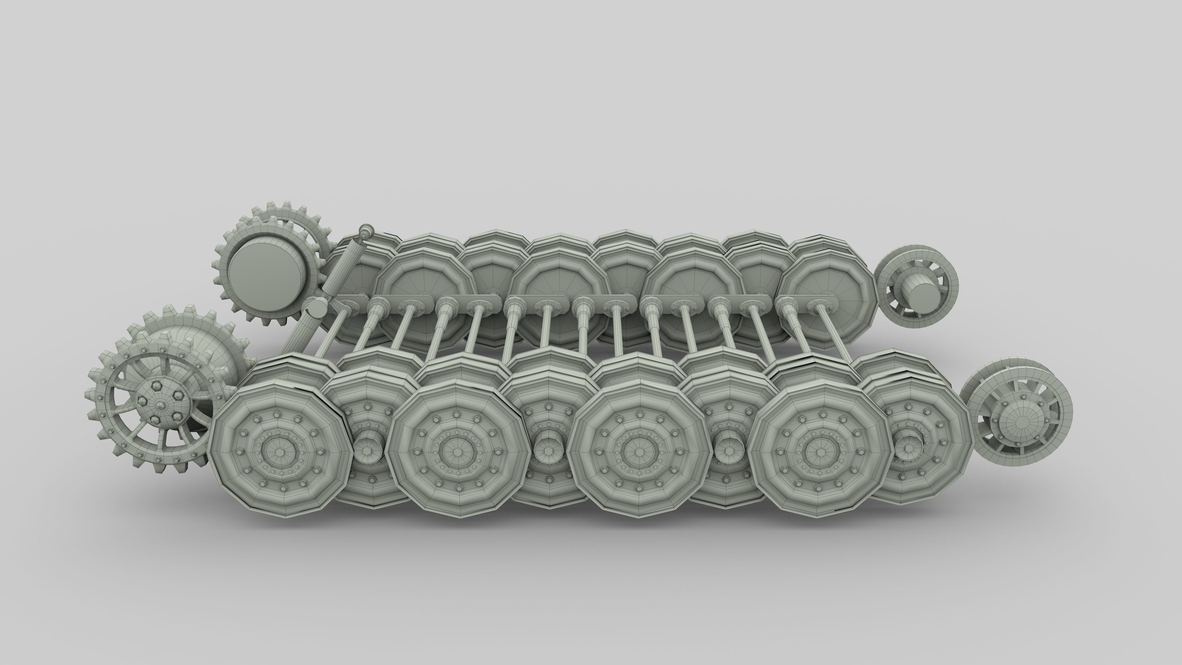 Tiger Tank Tracks and Suspension tracks 3D model | CGTrader