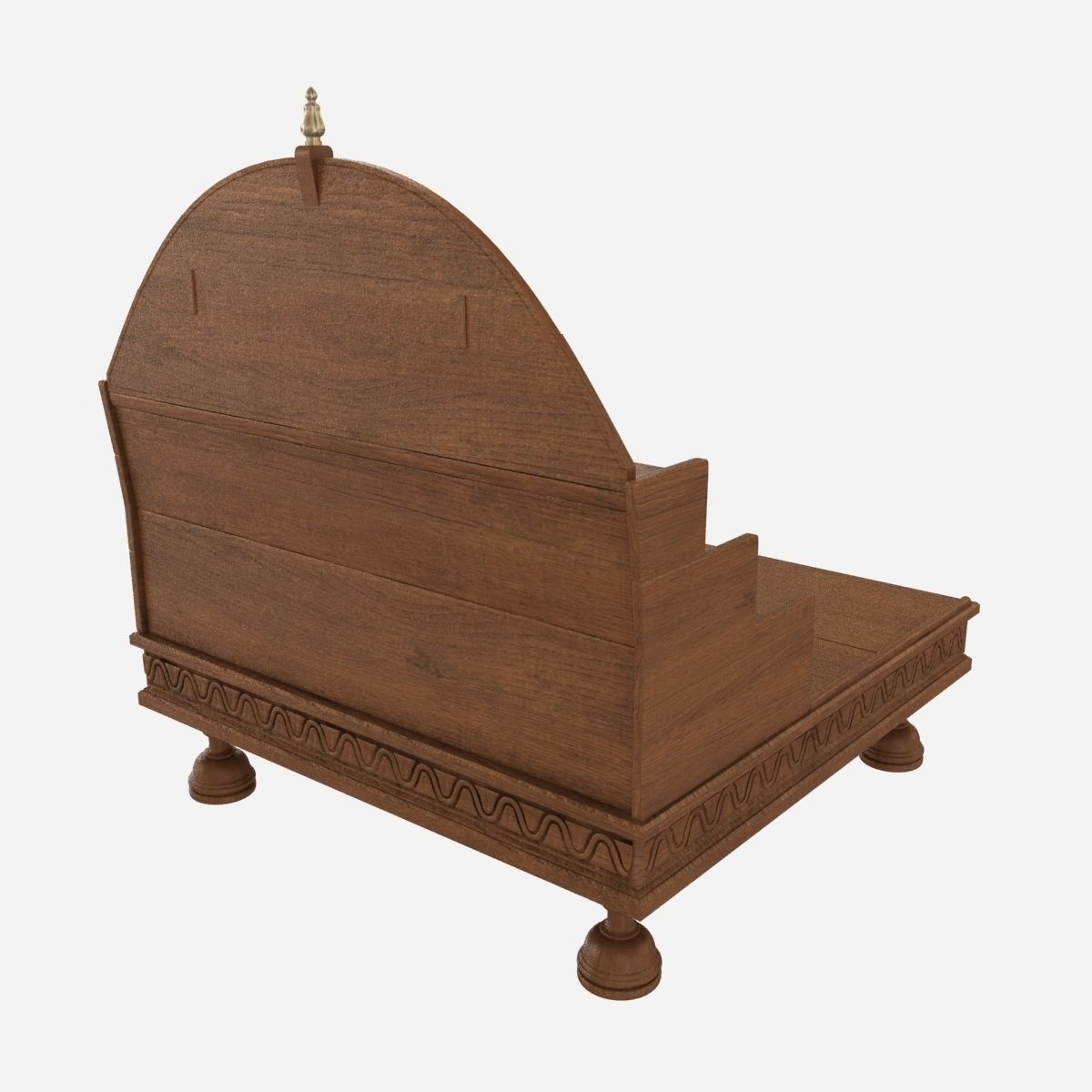 indian antique wooden pooja stand 3D model | CGTrader