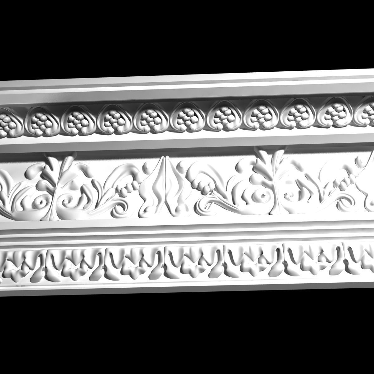 Big Classic Cornice 3D model | CGTrader