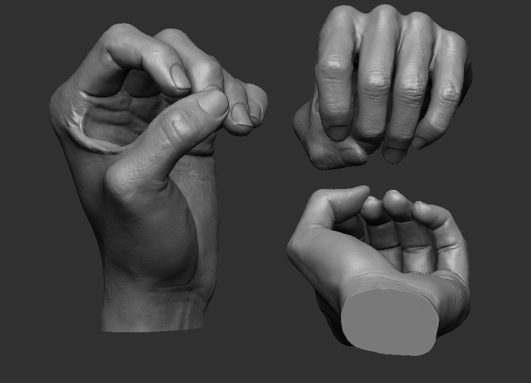 Hand pose 5 3D model 3D printable | CGTrader