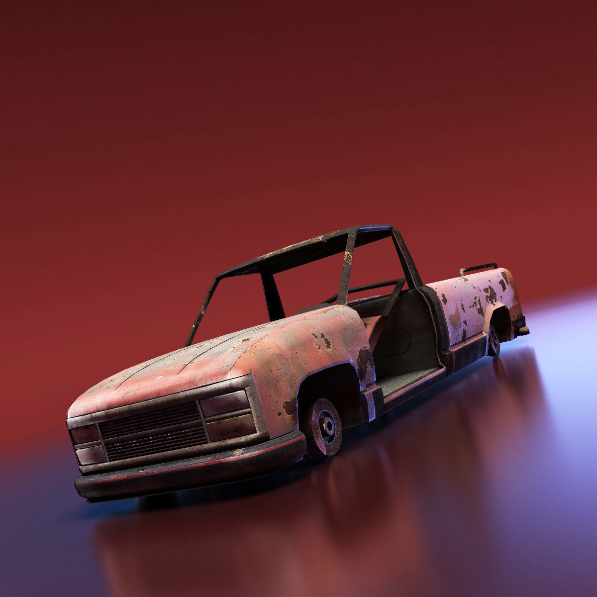 3D model Junkyard cars collection VR / AR / low-poly | CGTrader