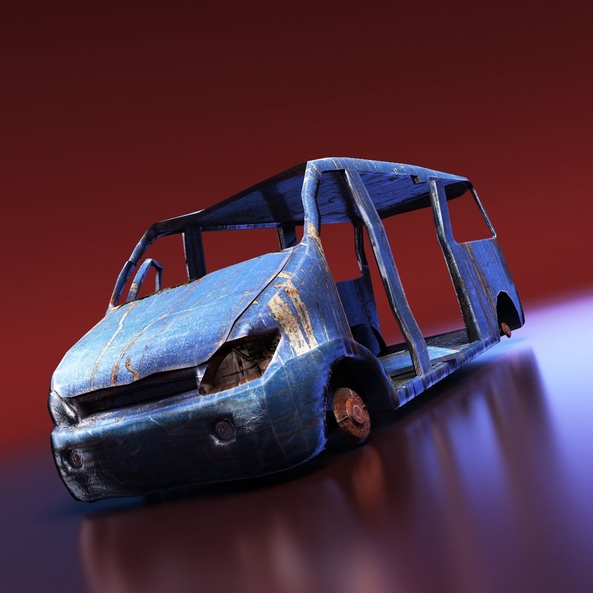 3D model Junkyard cars collection VR / AR / low-poly | CGTrader