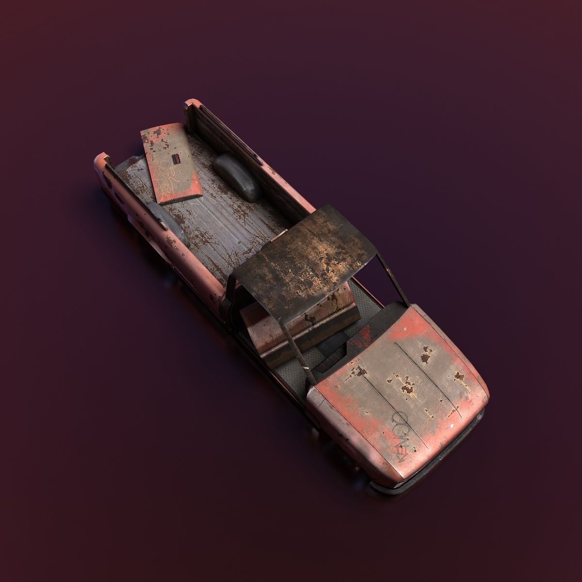 3D model Junkyard cars collection VR / AR / low-poly | CGTrader