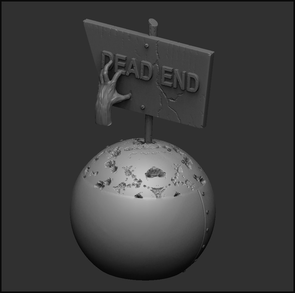 Dead End 3D model 3D printable | CGTrader