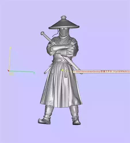 Chinese Ninja 3D model 3D printable | CGTrader