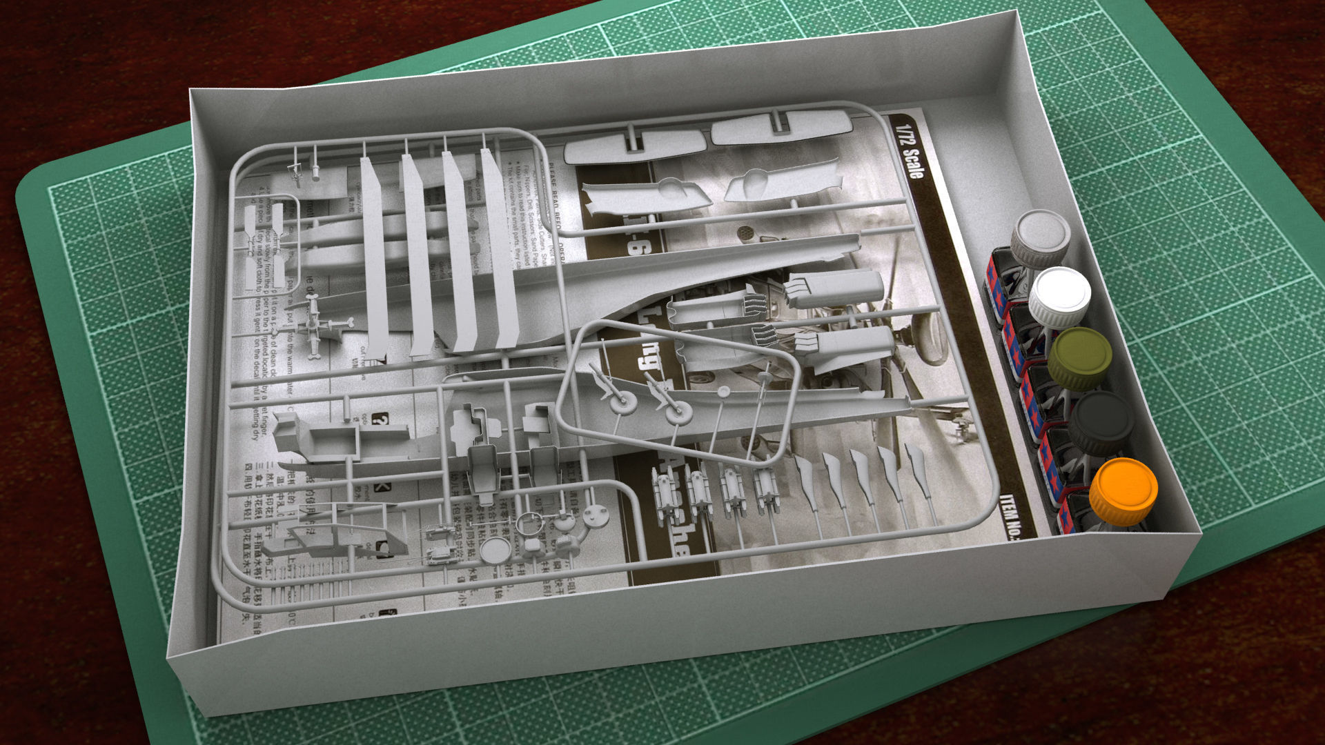 hobby plastic Model kit helicopter 3D model | CGTrader