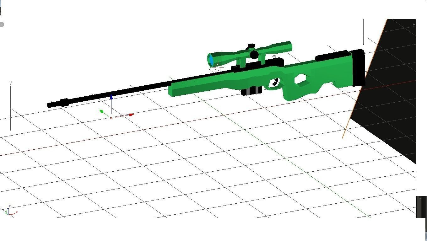 AWP001 sniper rifle free VR / AR / low-poly 3D model | CGTrader