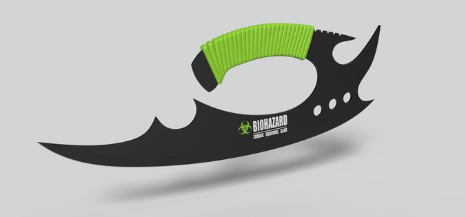 Zombie Killer Claw Knife 3D model | CGTrader