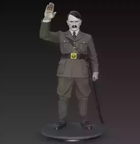 Adolf Hitler iconic salute 3D Figure 3D model 3D printable | CGTrader