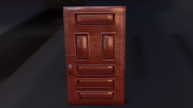 3D model Game Ready Door wooden VR / AR / low-poly | CGTrader