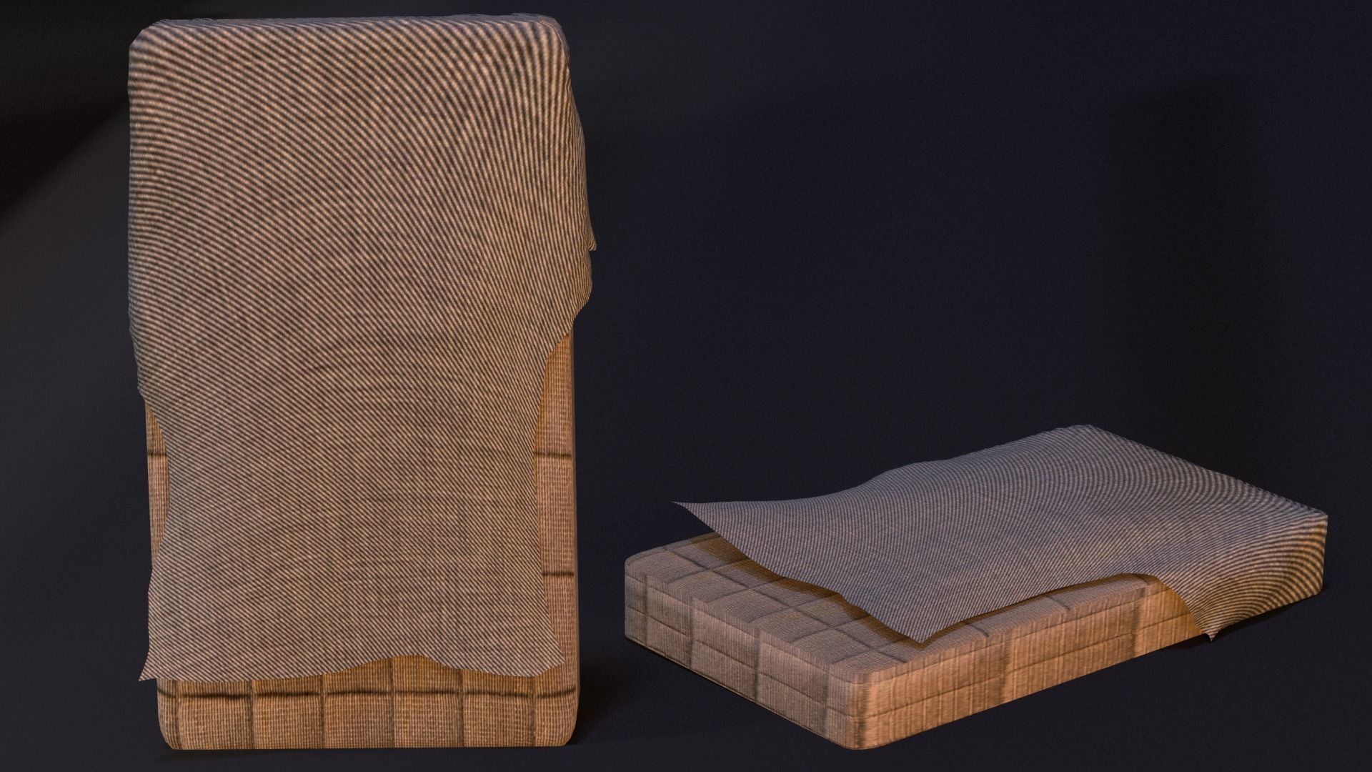 Old Bed Mattress 3D model | CGTrader