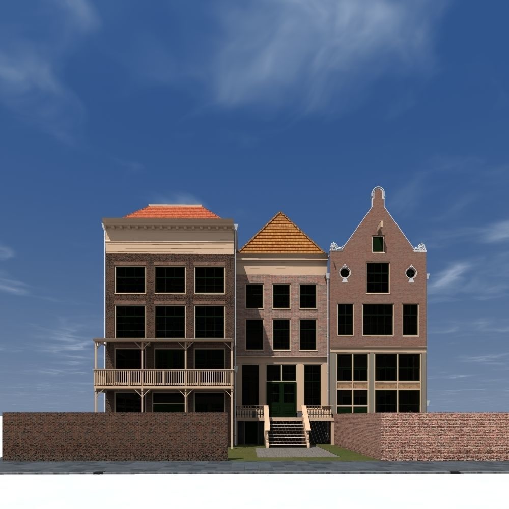 Amsterdam street 3D model | CGTrader