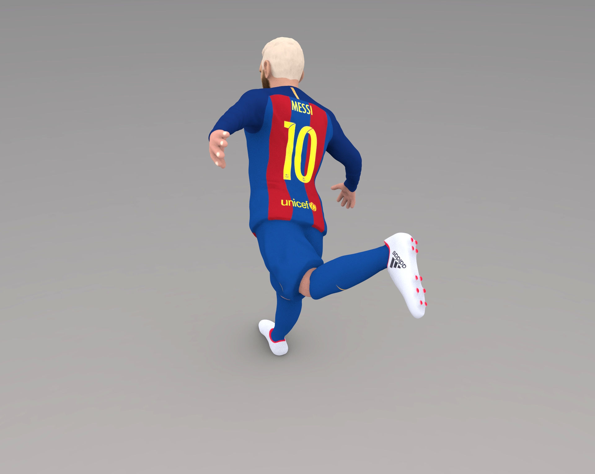 Lionel Messi full figurine textured 3D model 3D printable | CGTrader