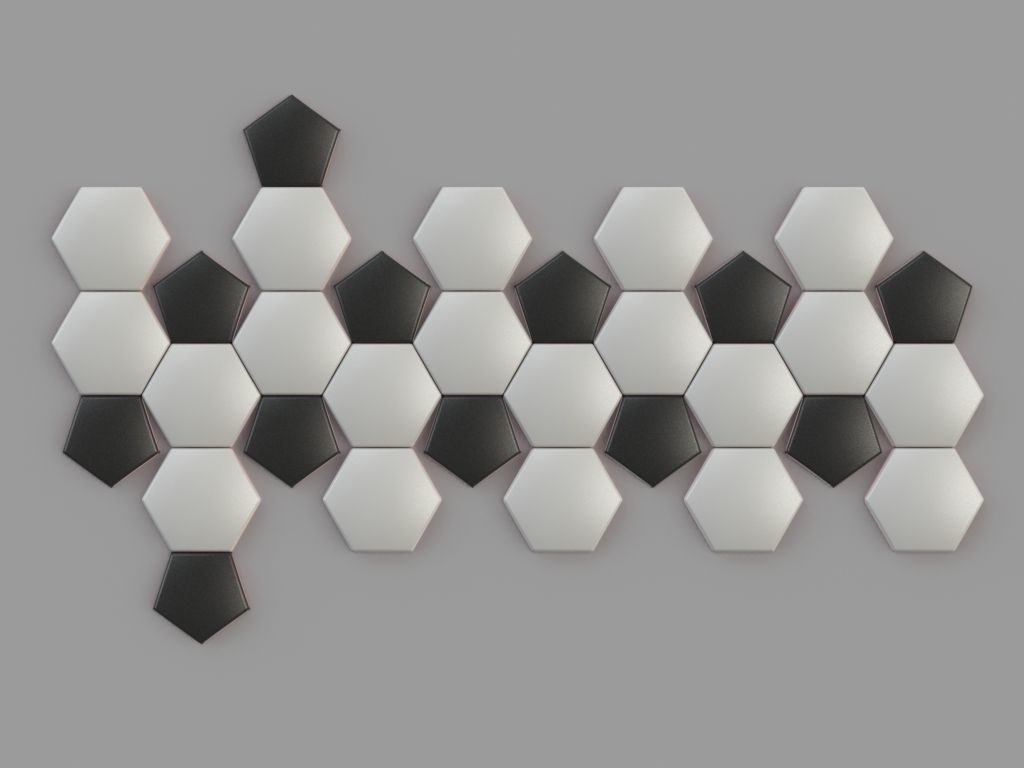 Soccer Ball 32 Panel Construction 3D model 3D printable | CGTrader