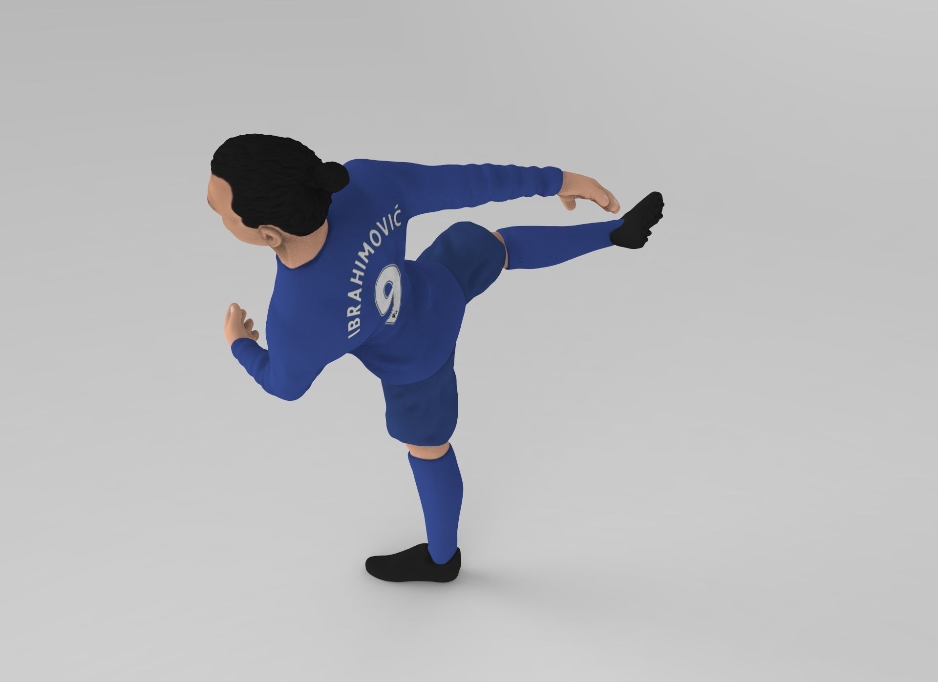 Zlatan Ibrahimovic full figurine textured 3D model 3D printable | CGTrader