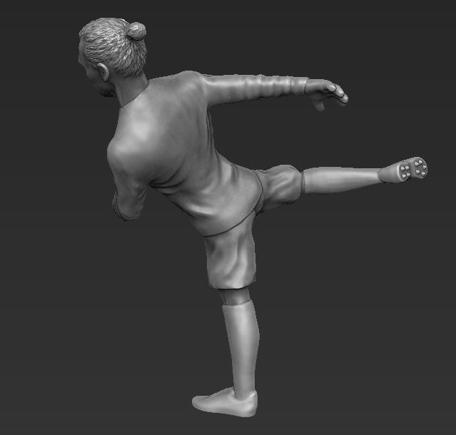 Zlatan Ibrahimovic full figurine textured 3D model 3D printable | CGTrader