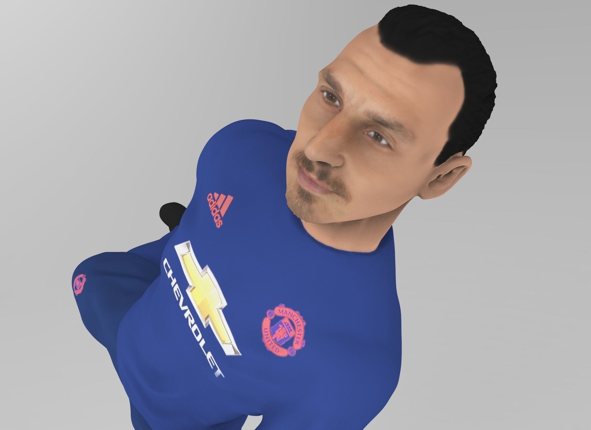Zlatan Ibrahimovic full figurine textured 3D model 3D printable | CGTrader