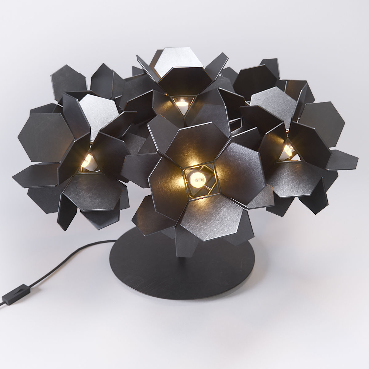 Hexagon Cloud Lamp 3D model | CGTrader