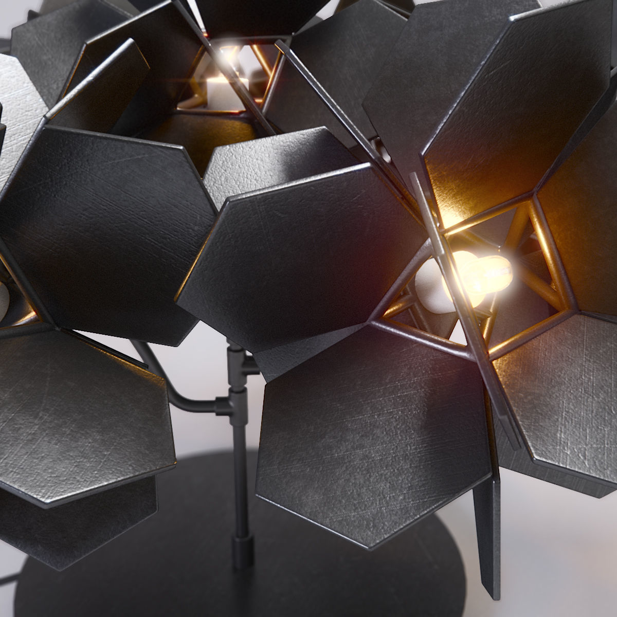 Hexagon Cloud Lamp 3D model | CGTrader