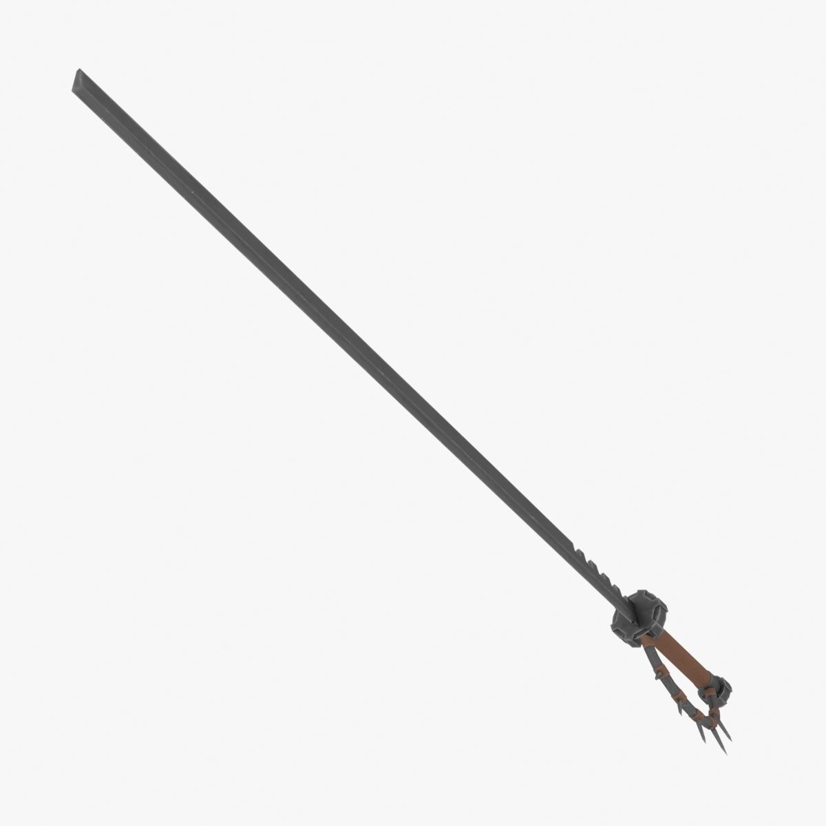 3D model Sword with a spiked handle VR / AR / low-poly | CGTrader