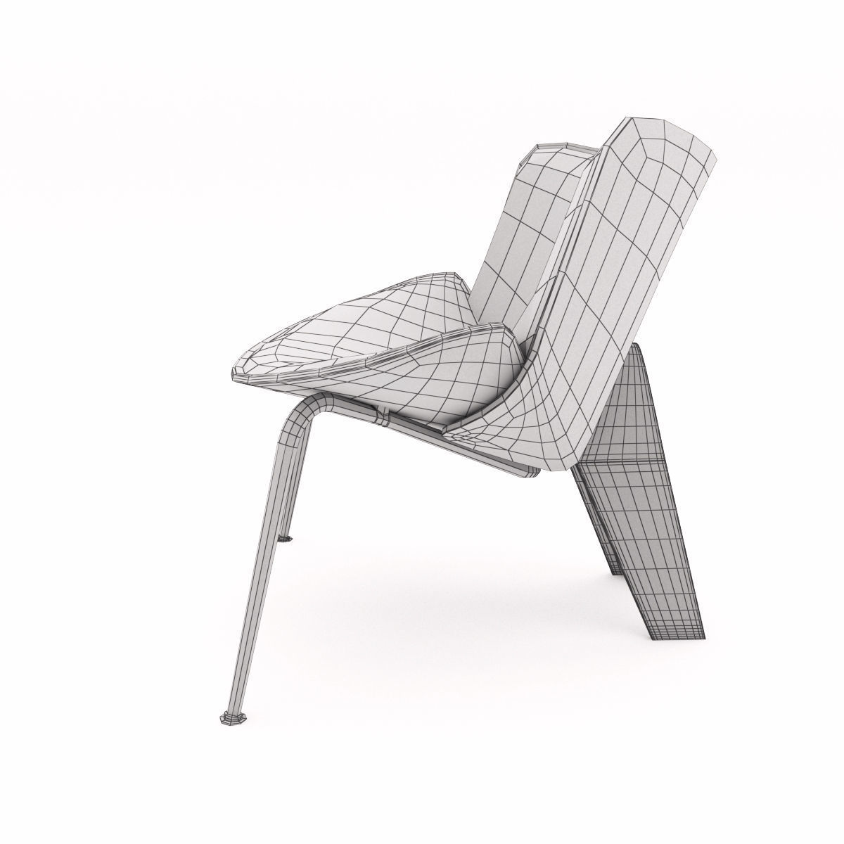 DO-MARU lounge chair with legs 3D model | CGTrader