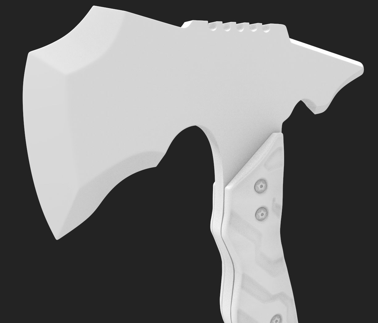 Tactical Axe - High Poly Model 3D model | CGTrader
