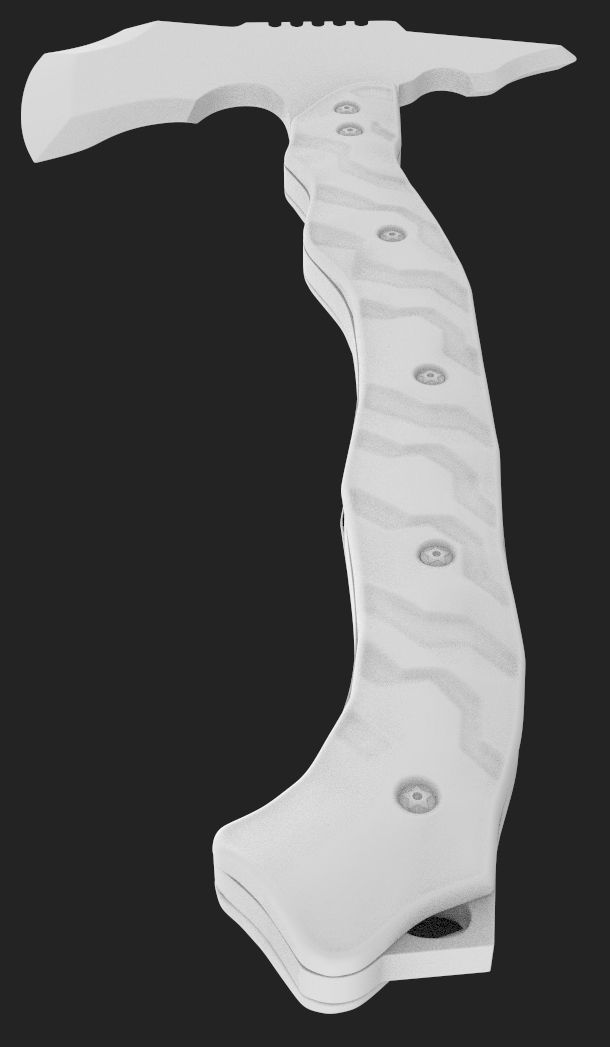 Tactical Axe - High Poly Model 3D model | CGTrader