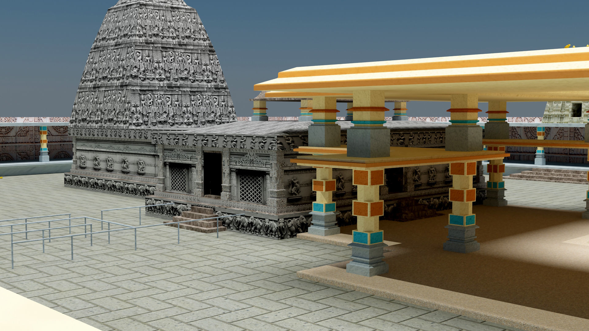 Temple hindu 3D model | CGTrader