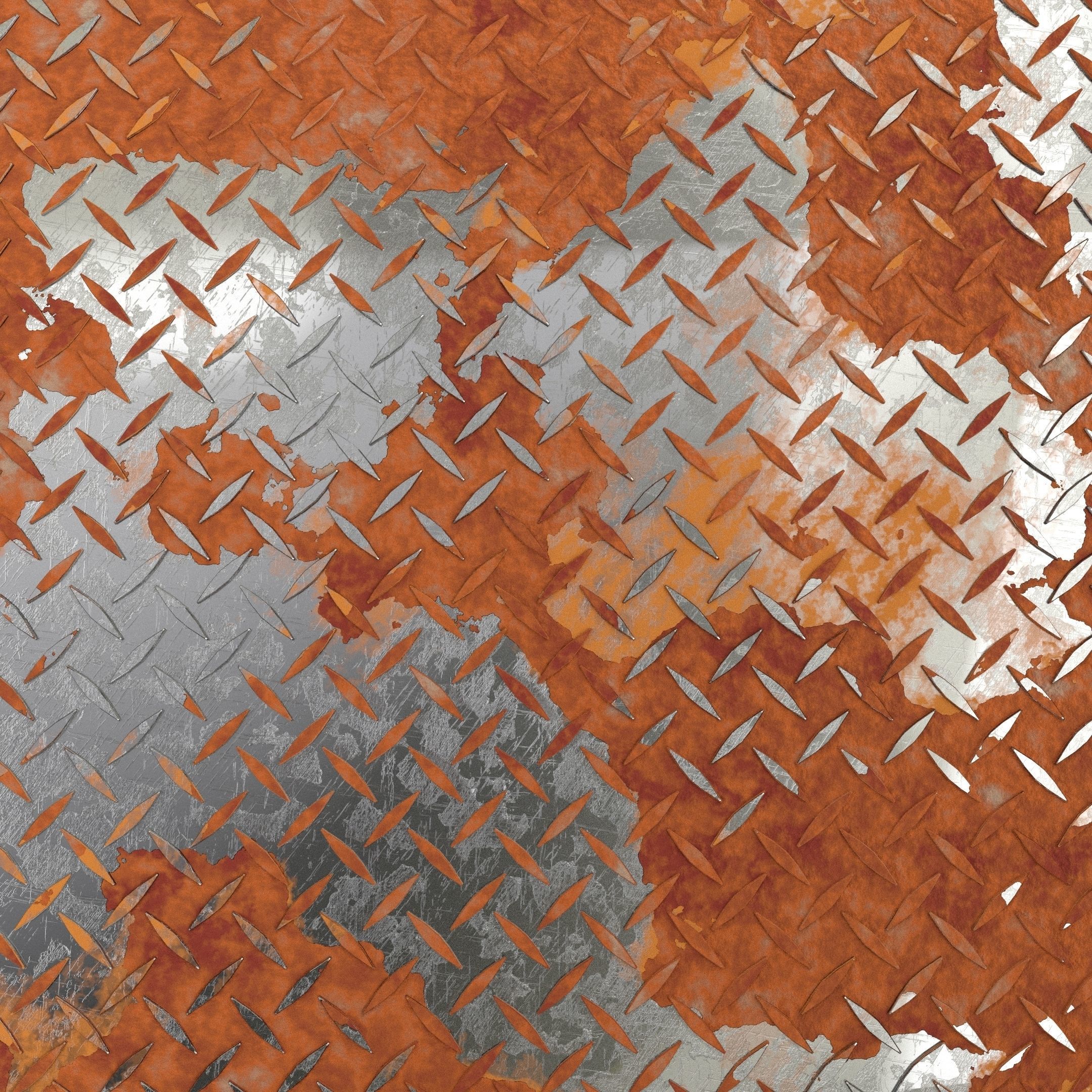 Weathered Diamond Plate 3D Model 3D model | CGTrader