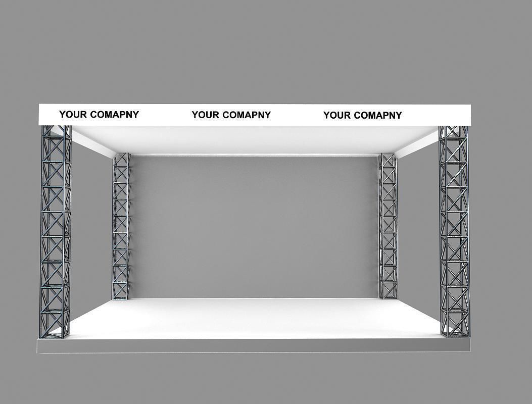 3D model Truss display for car VR / AR / low-poly | CGTrader